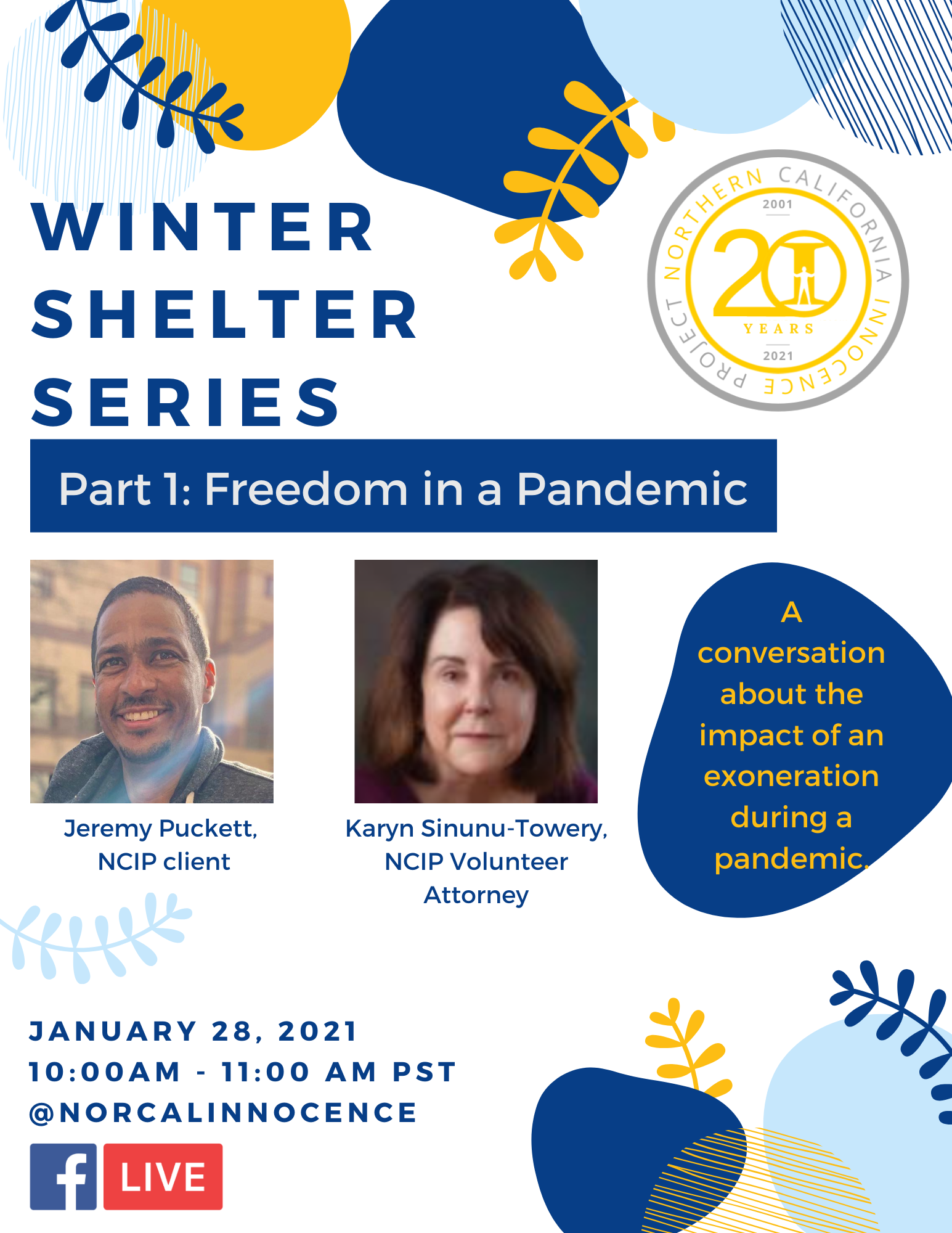 Virtual Series - Northern California Innocence Project
